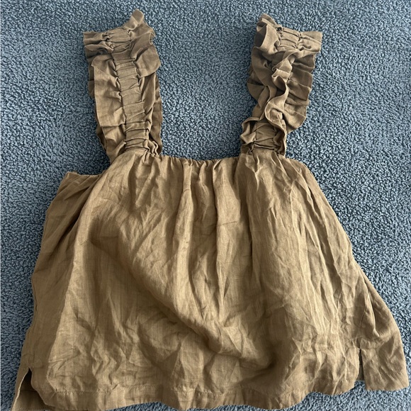 Tops | Frame Ruffle Strap Tank | Poshmark